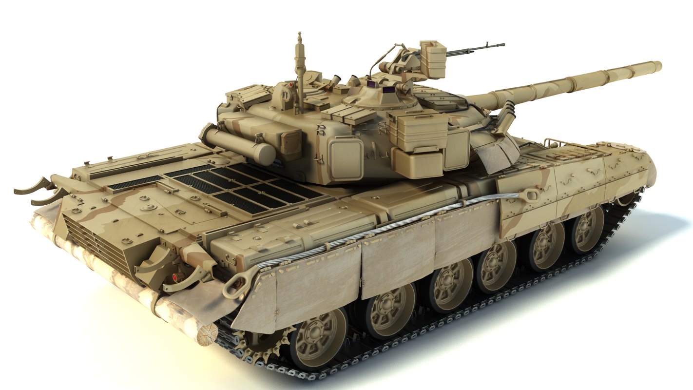 3d t-80ud main battle tank model