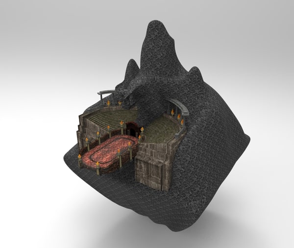 3d model battle ground