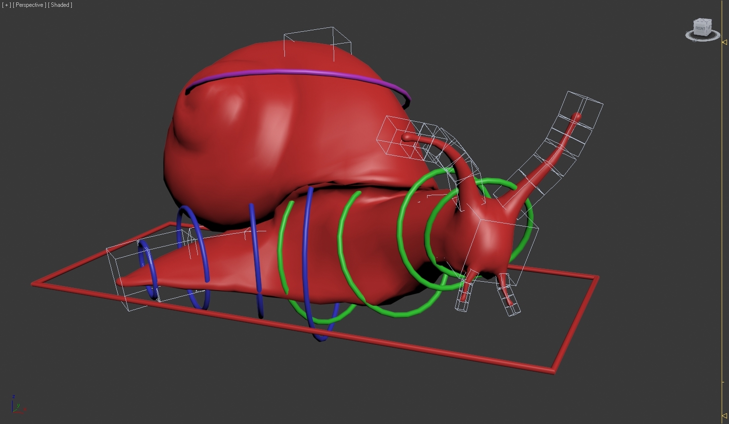 snail rig 3d max