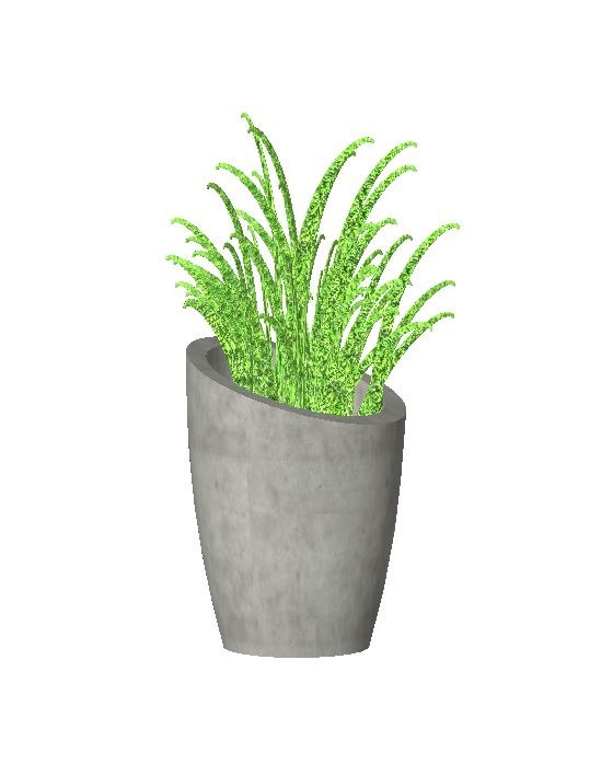 Building Revit Family Planter Slanted Concrete