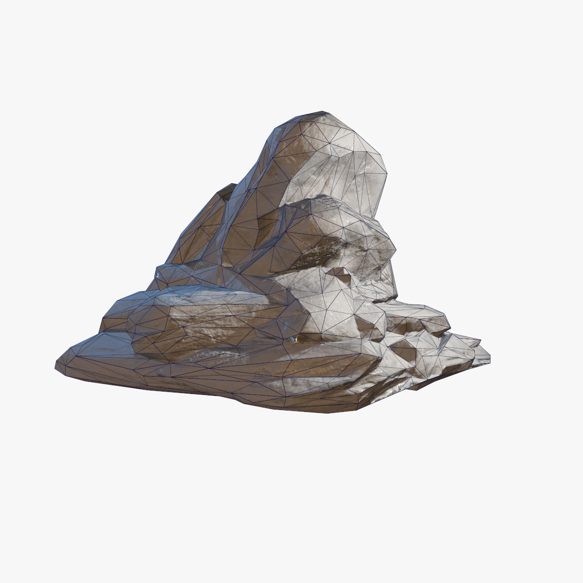 3d sea rock
