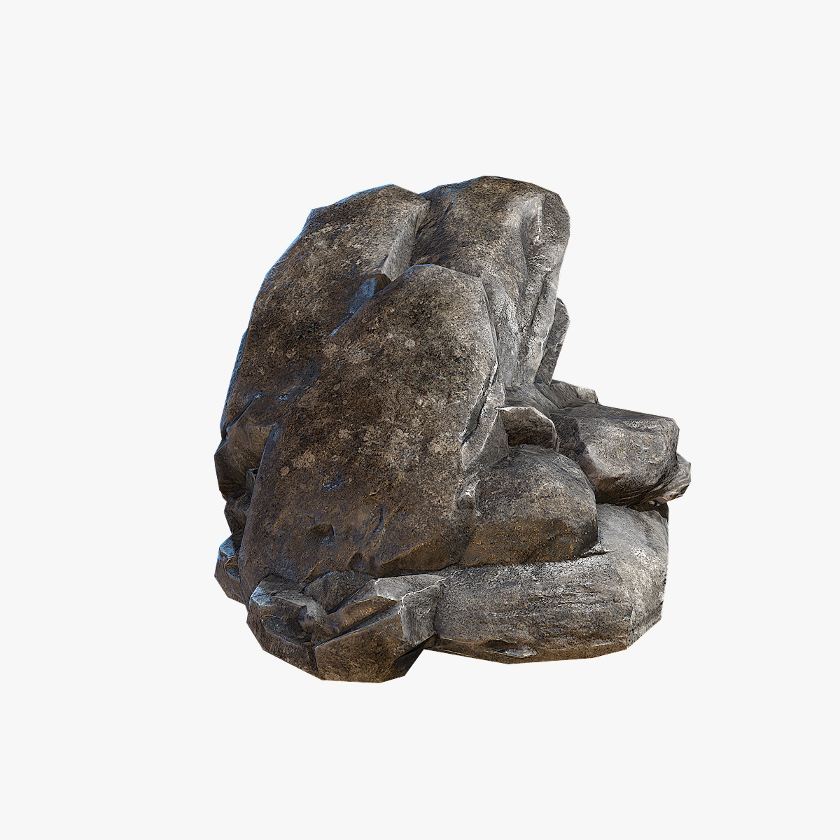 3d sea rock