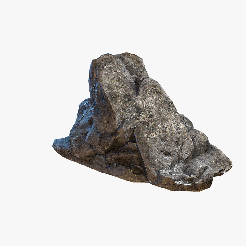 3d sea rock
