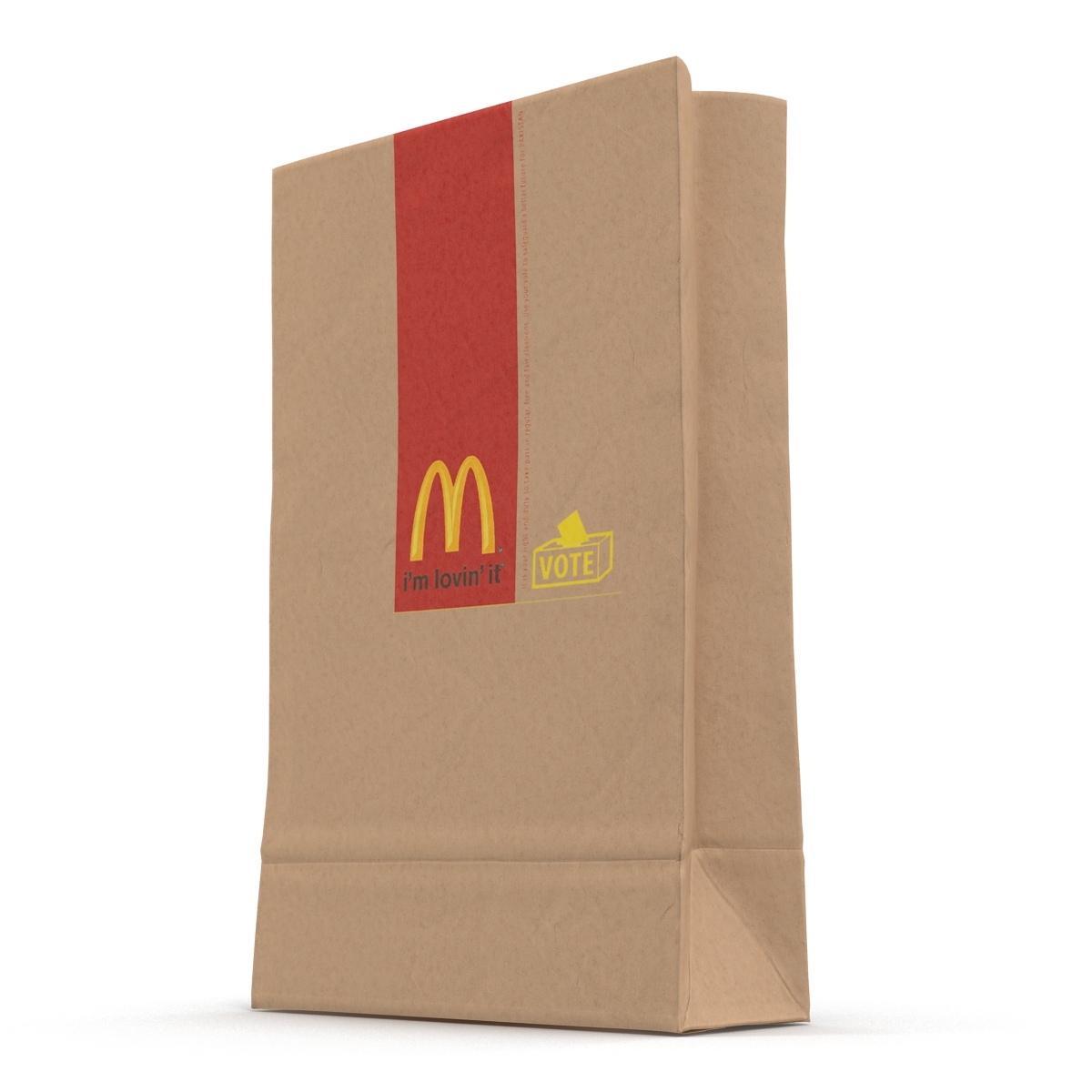 fast food paper bag c4d