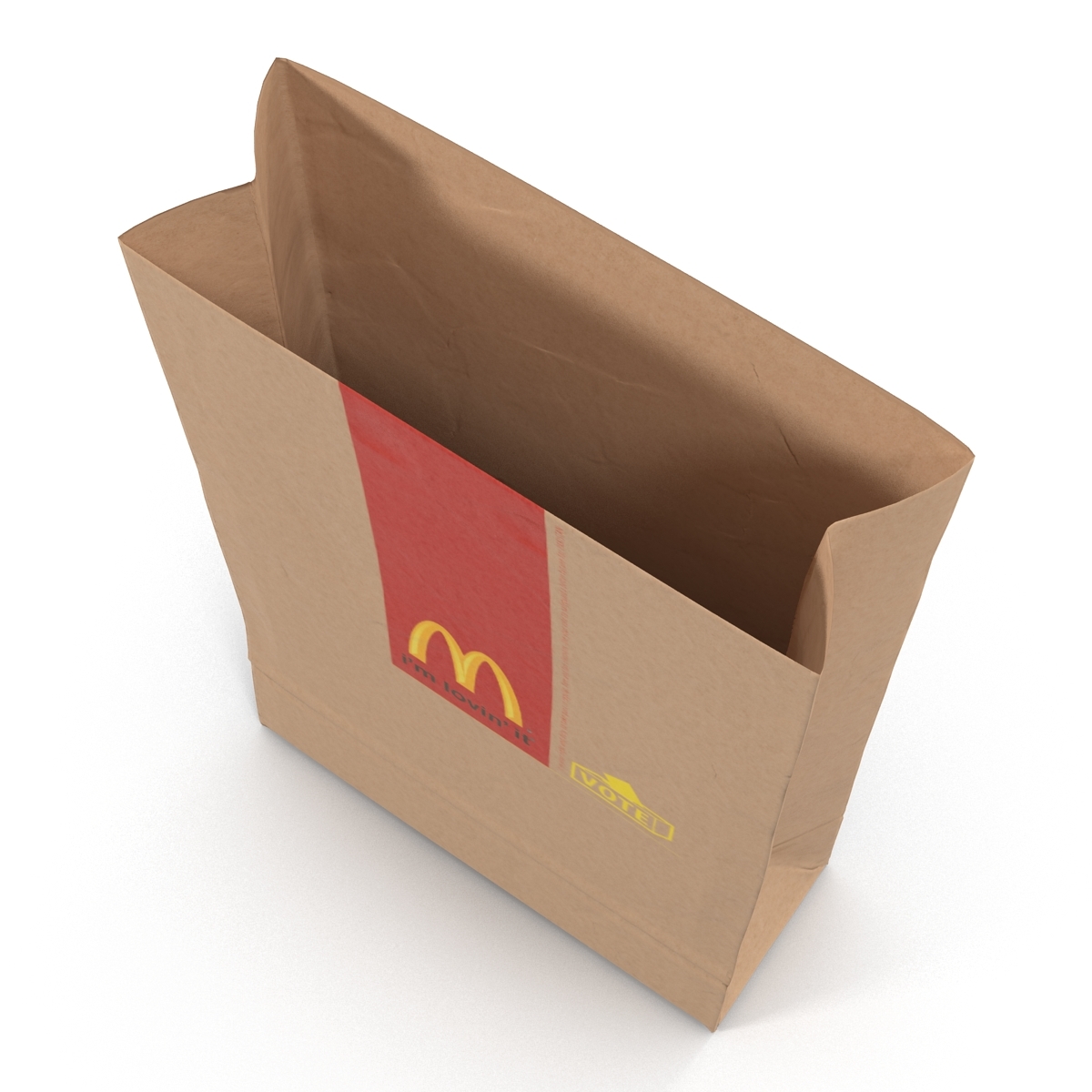 fast food paper bags 3d max