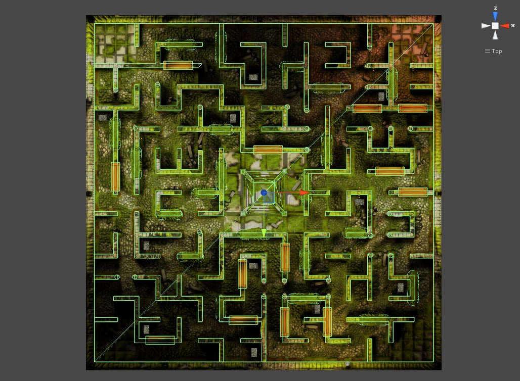 3d aztec maze model