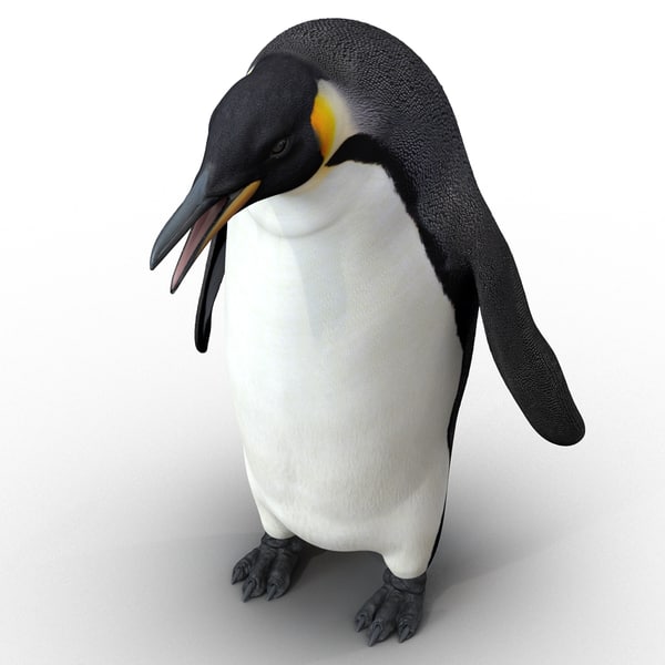 emperor penguin pose 3 3d max