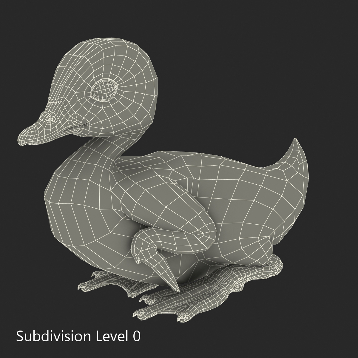 duckling duck 3d max