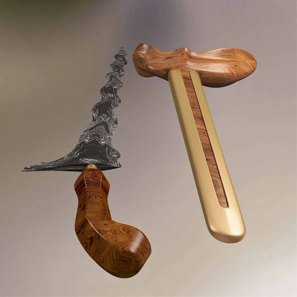 3d model keris sword