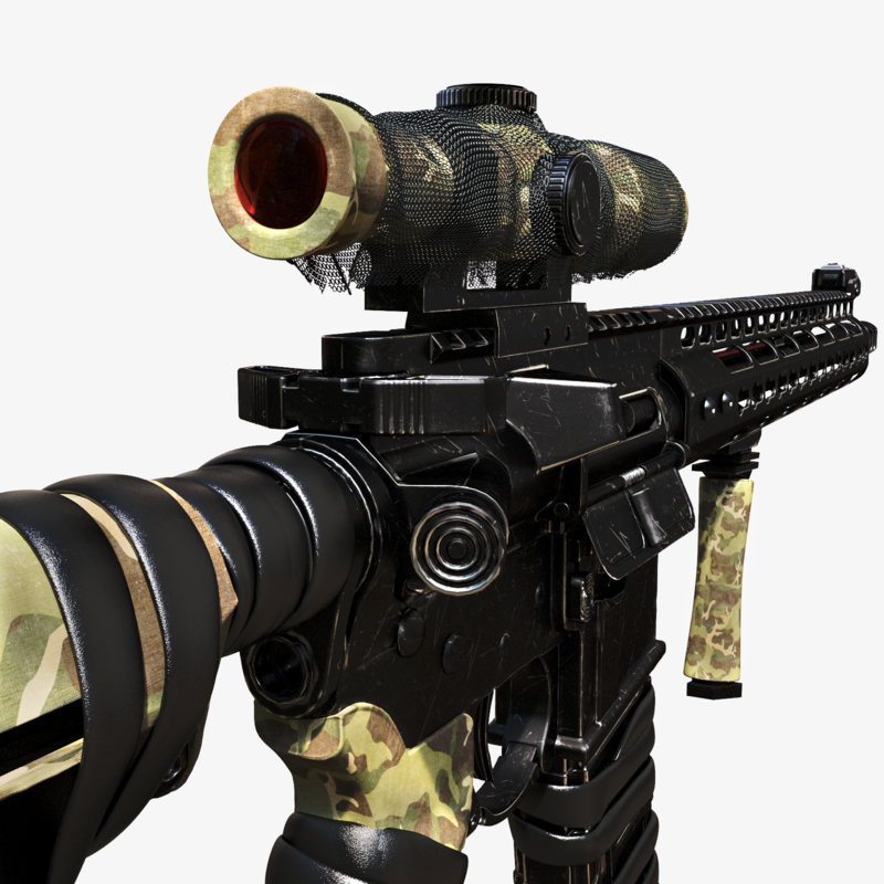 3d model ar-15 sight
