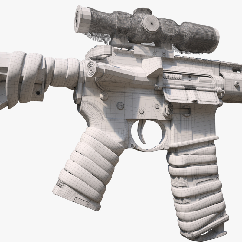 3d model ar-15 sight