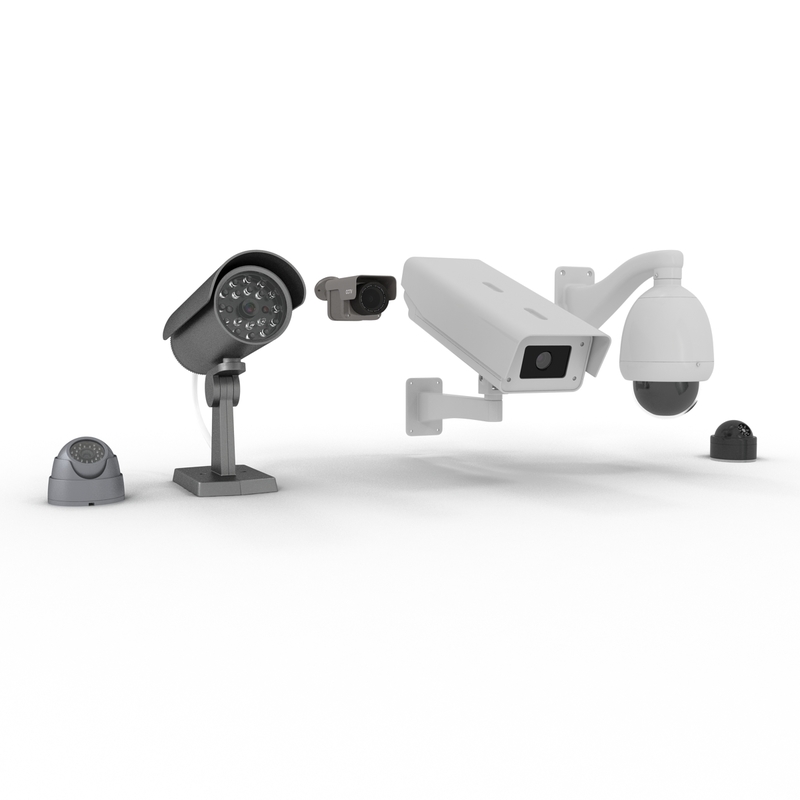 3d model of cctv cameras 2 security