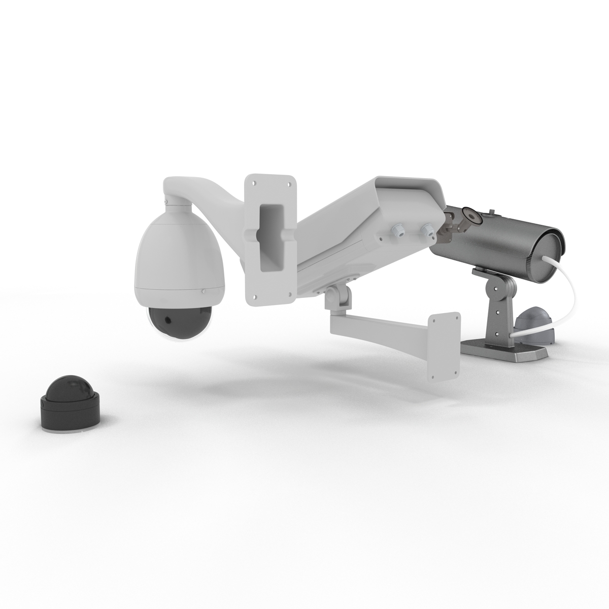 3d model of cctv cameras 2 security