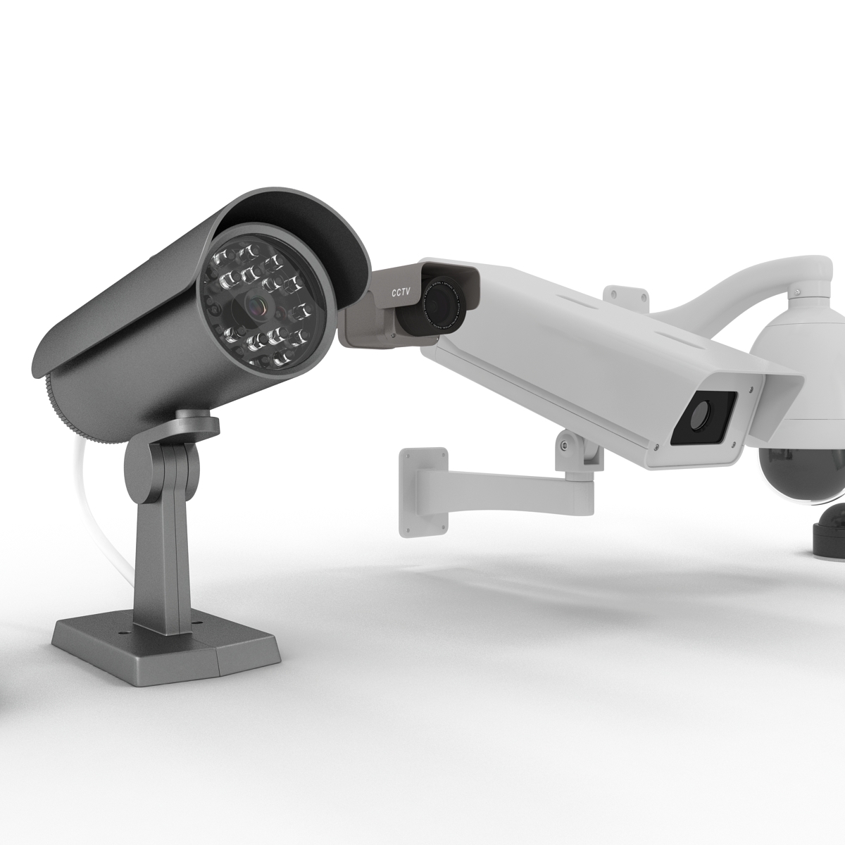 3d model of cctv cameras 2 security