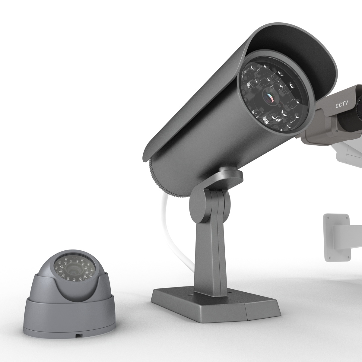 3d model of cctv cameras 2 security