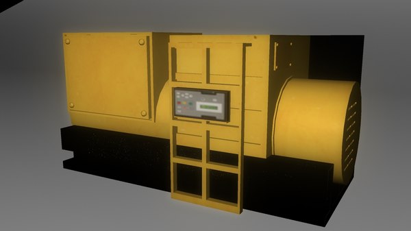obj power generator low-poly