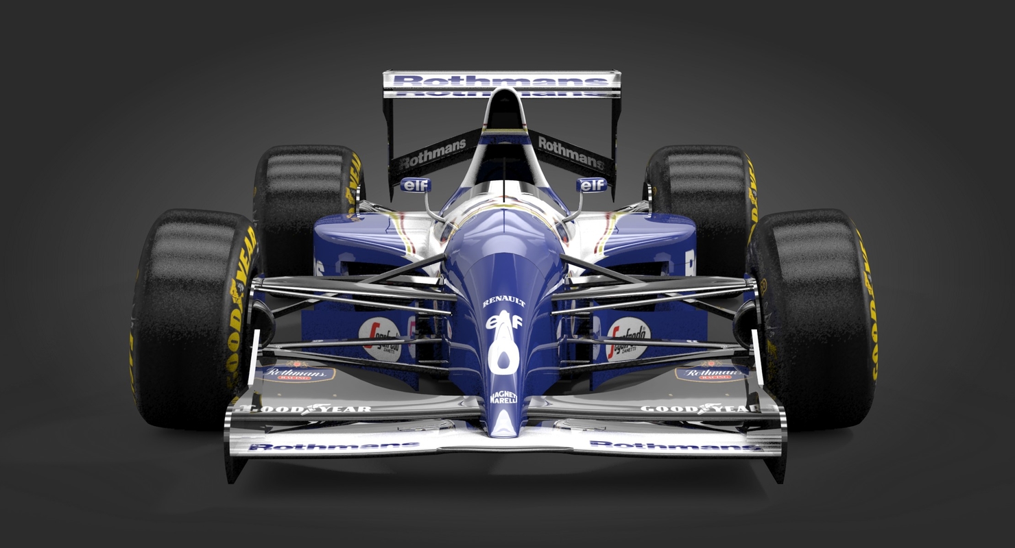 williams fw16b formula 1 3d model