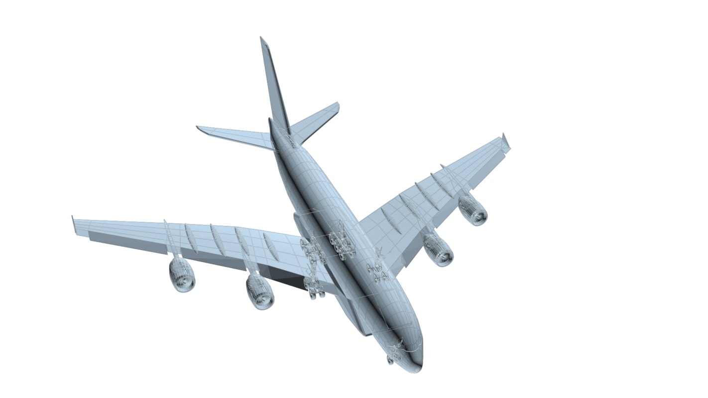 airbus a380 3d model