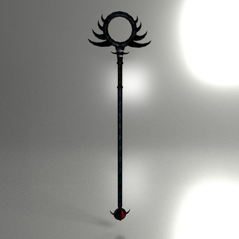 wizard staff 3d model