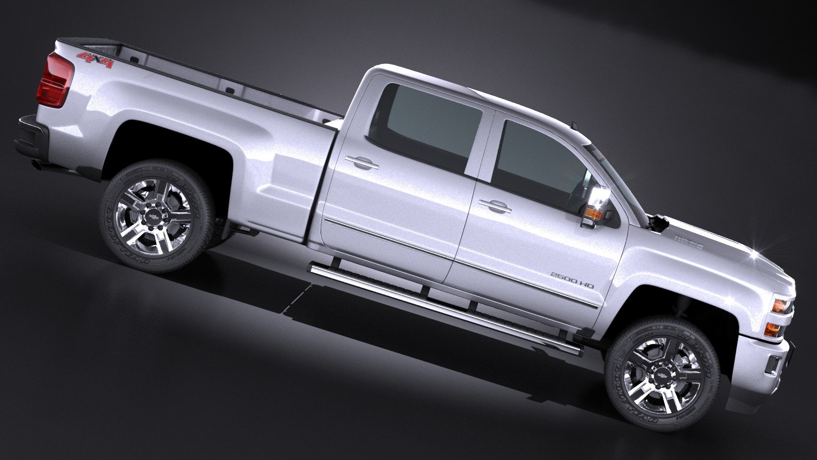 3d model chevrolet silverado hd