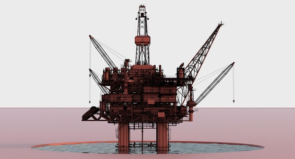 modelo 3d Plataforma petrolera - TurboSquid 1053470