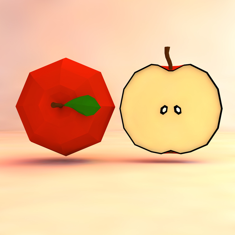 apple asset 3d obj