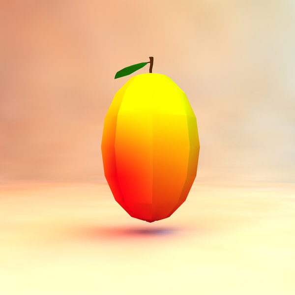 modelo 3d mango bajo poli (listo para el juego) - TurboSquid 1053587