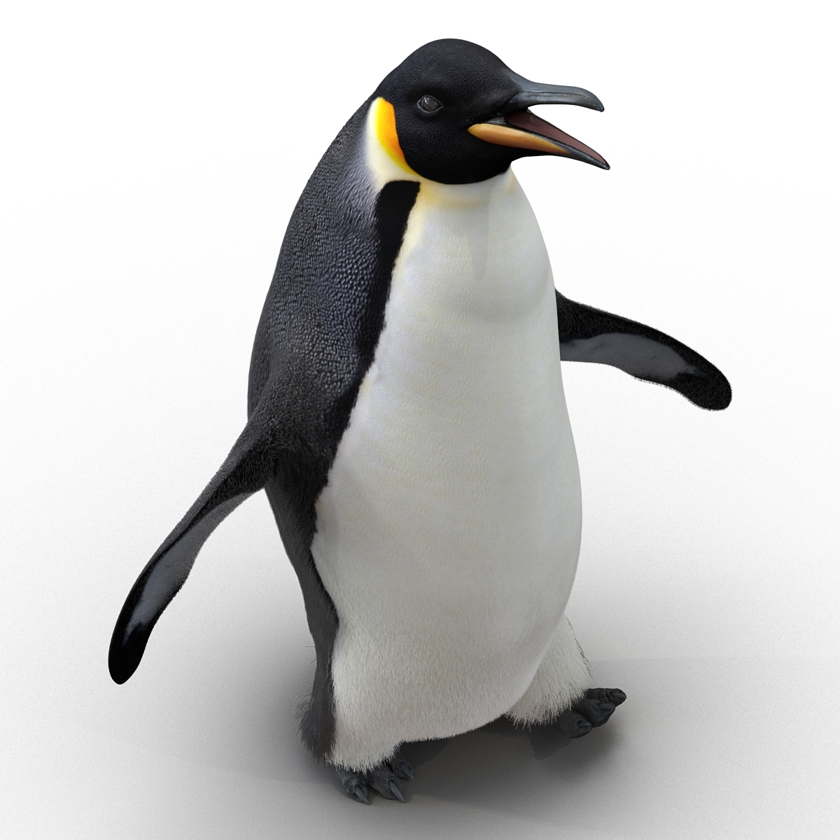 emperor penguin rigged fur ma