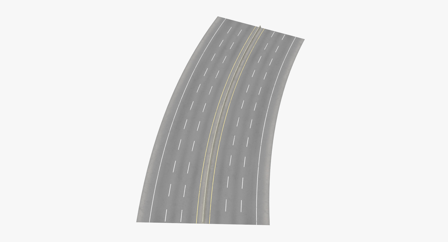 6 lane highway 22 3d model