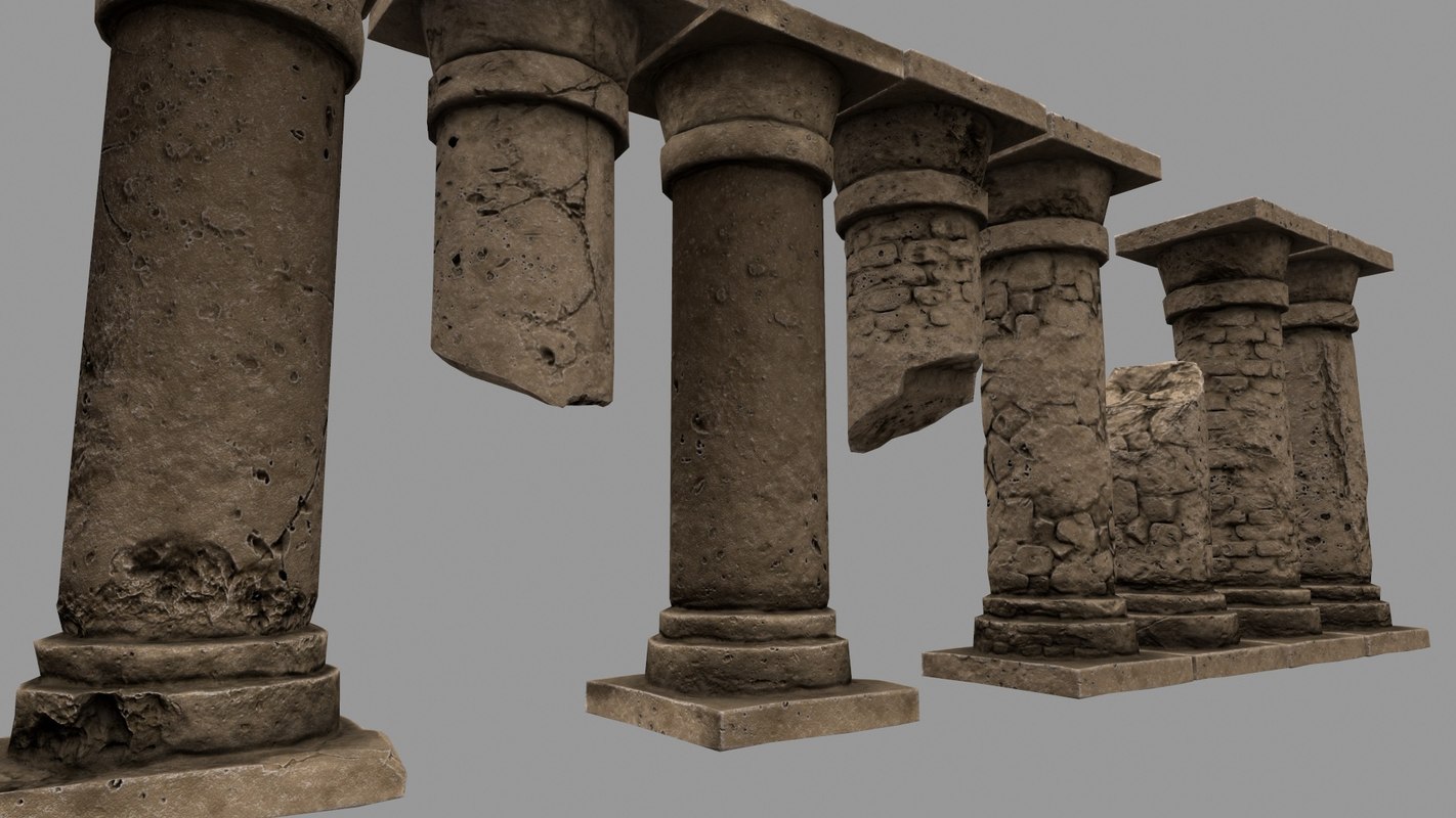 3d pillar model