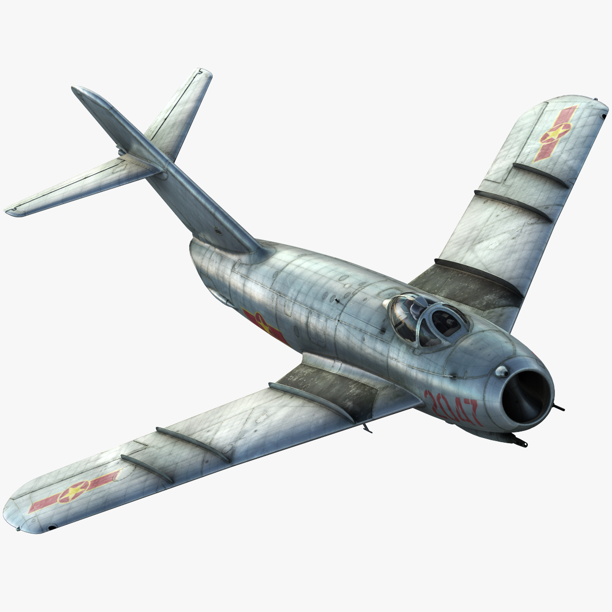 mig-17f fighter 3d model