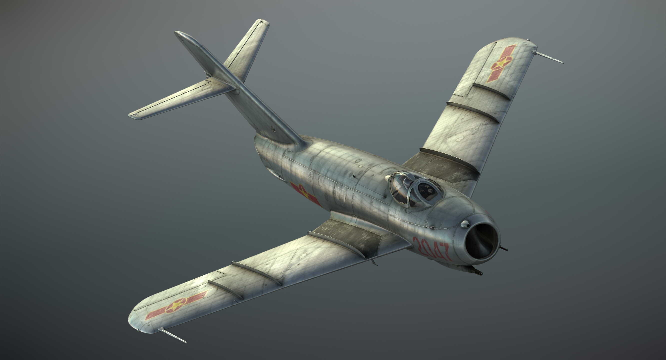 mig-17f fighter 3d model