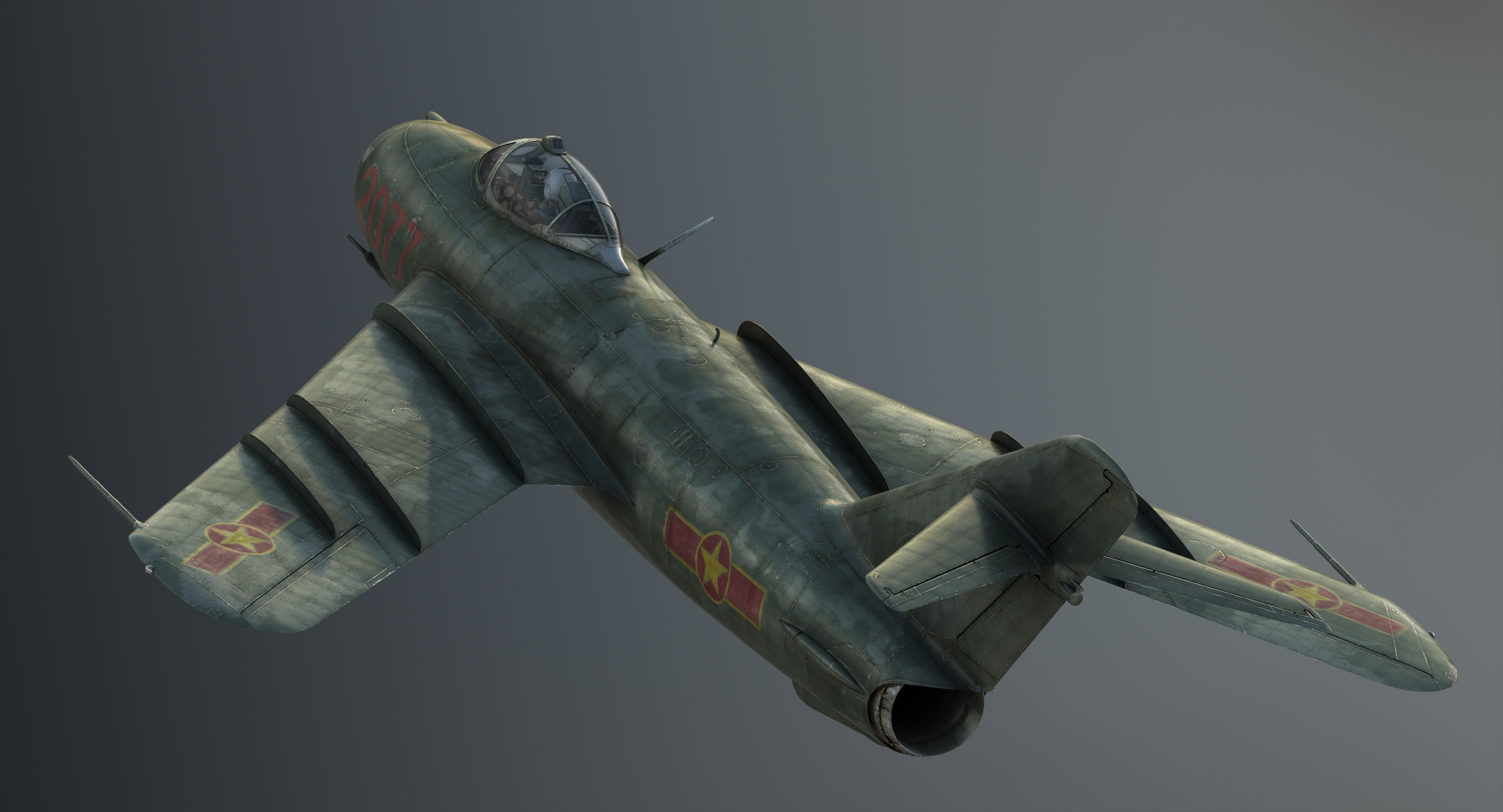 mig-17f fighter 3d model