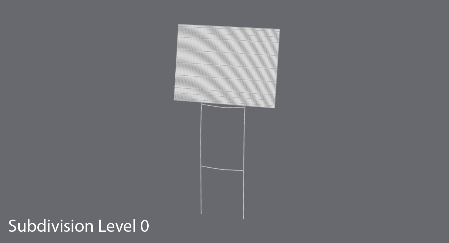 3d yard sign