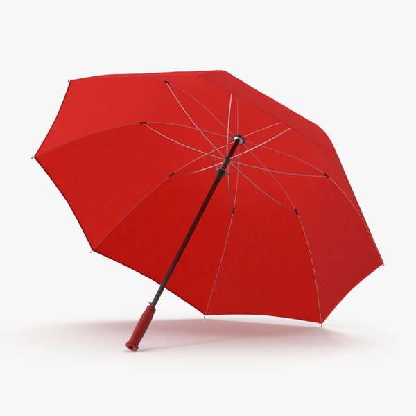 max open red umbrella