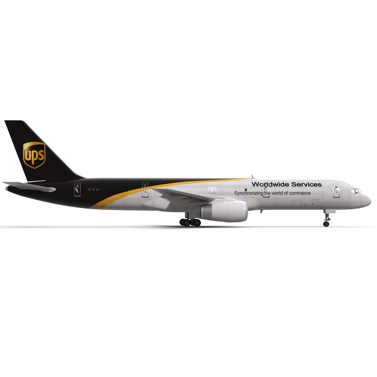 3d boeing 757-200f ups airlines model