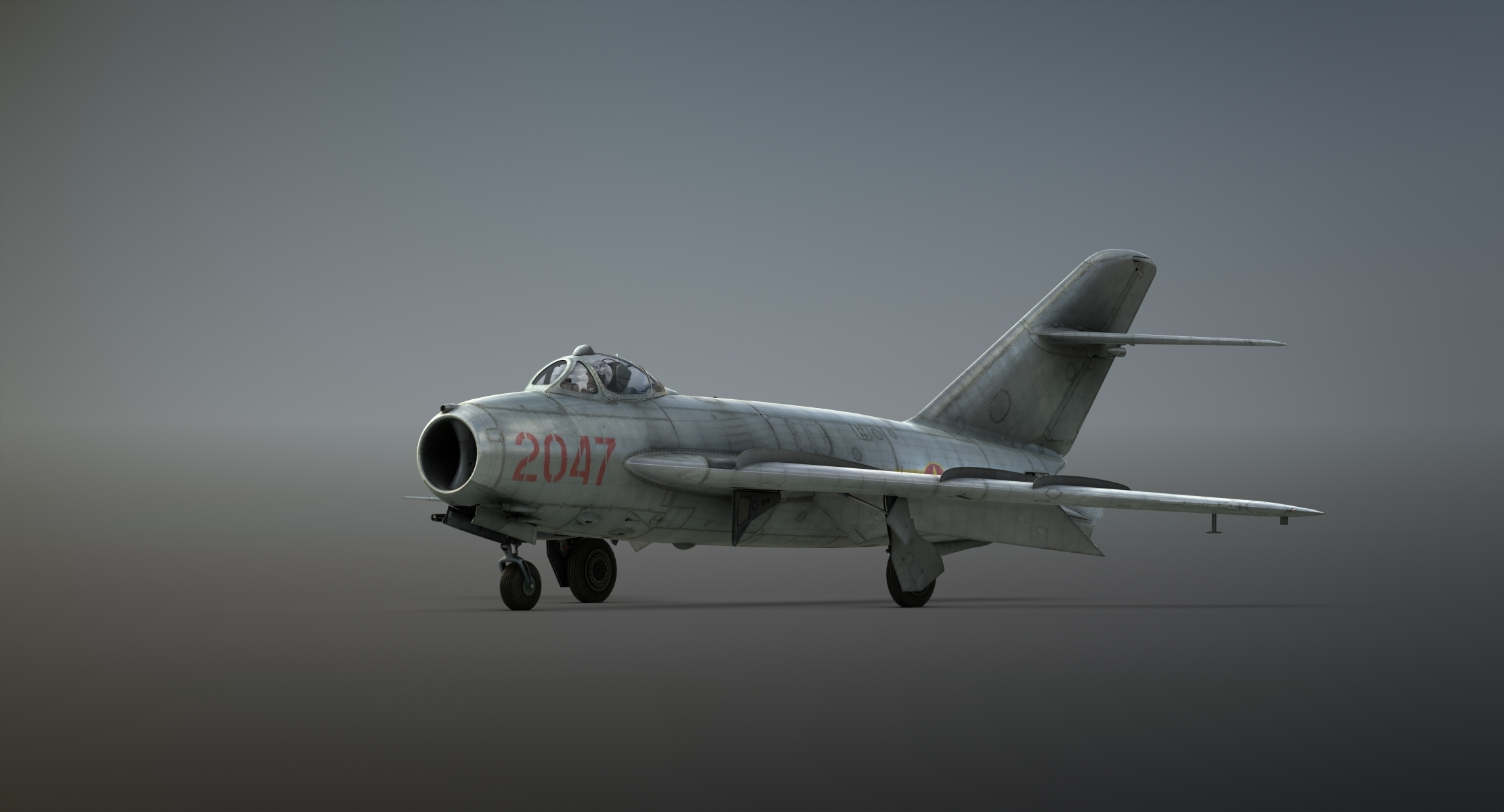 mig-17f fighter 3d model