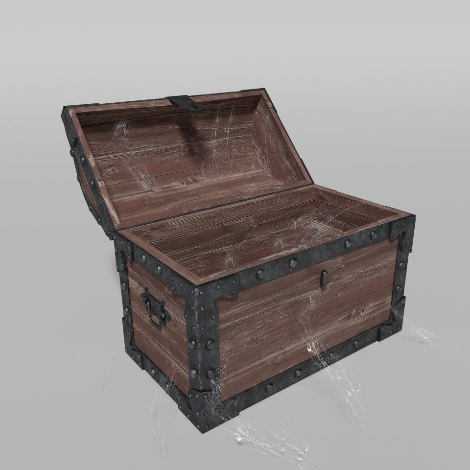 3d model realistic chest