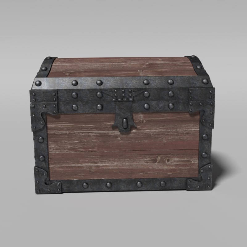 3d model realistic chest