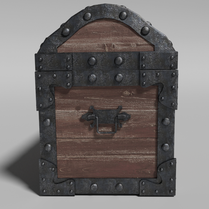 3d model realistic chest