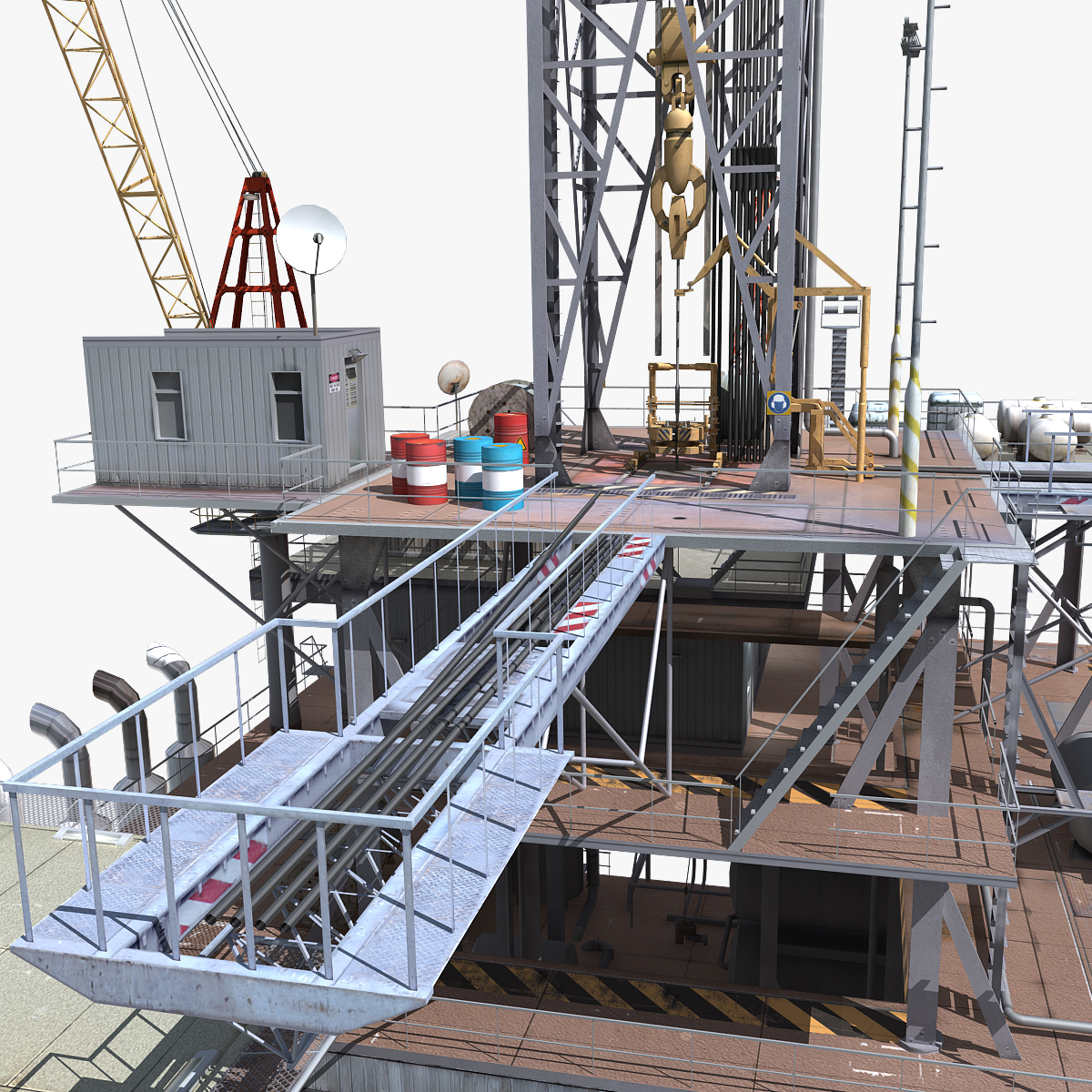 oil rig 3d max
