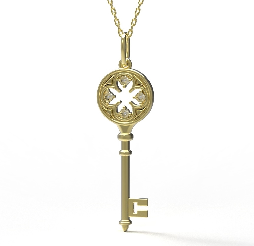 key pendant 3d 3ds