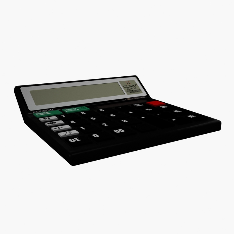 3d model of scientific calculator