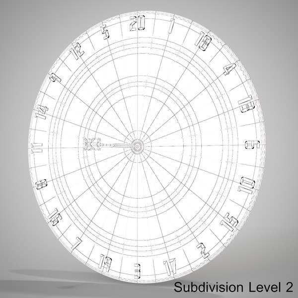 darts dartboard 3d model