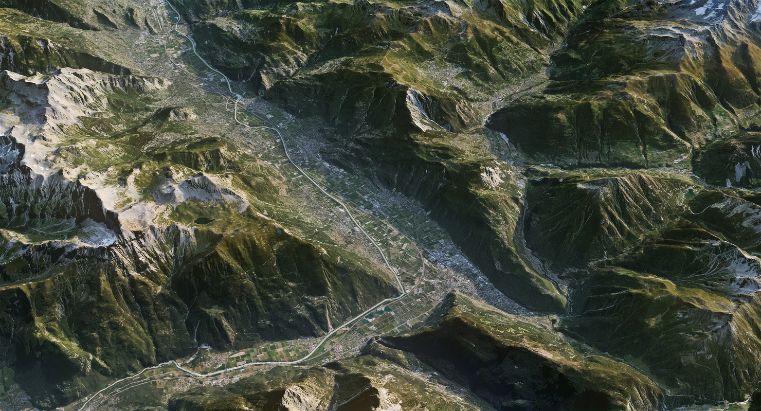 3d alps landscape terrain