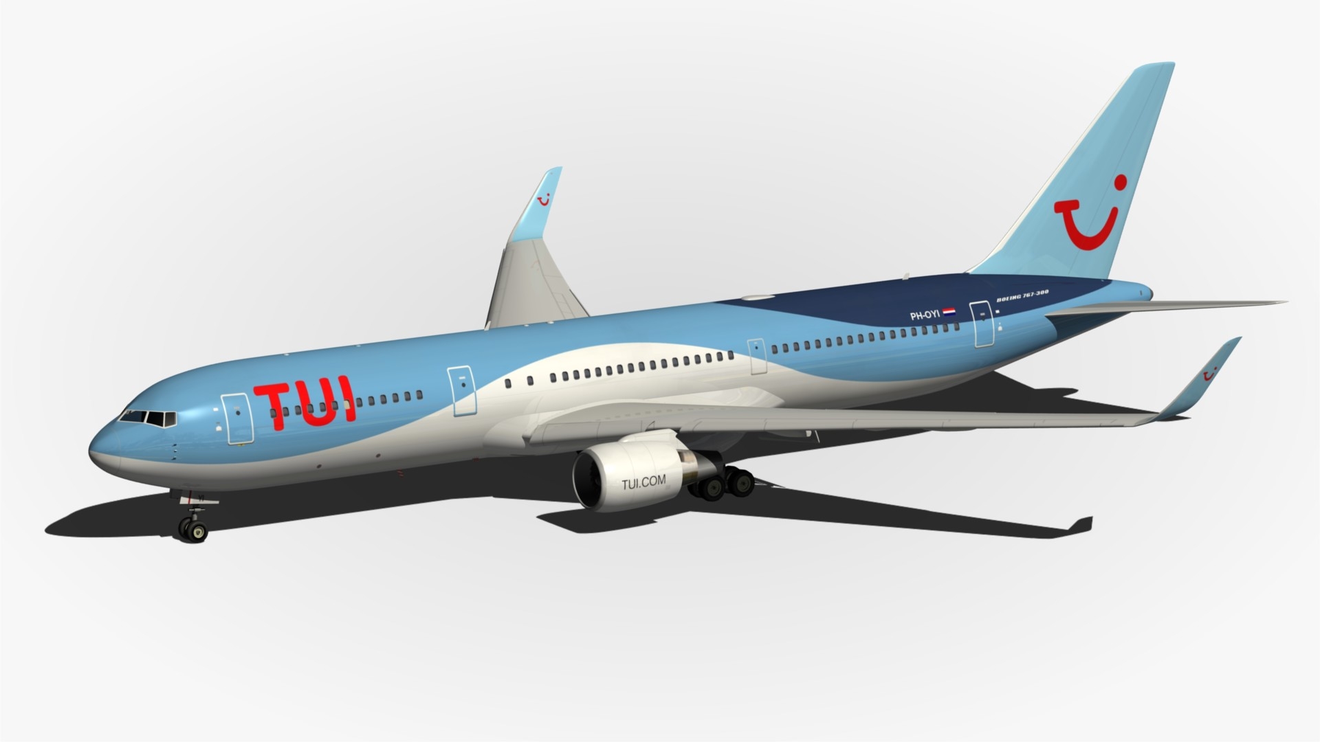 3d model boeing 767 300 tui