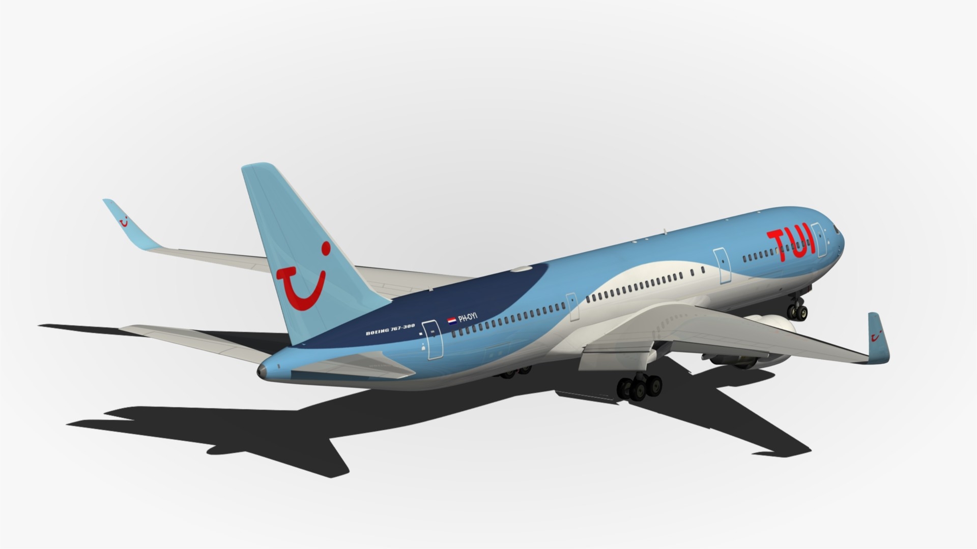 3d model boeing 767 300 tui