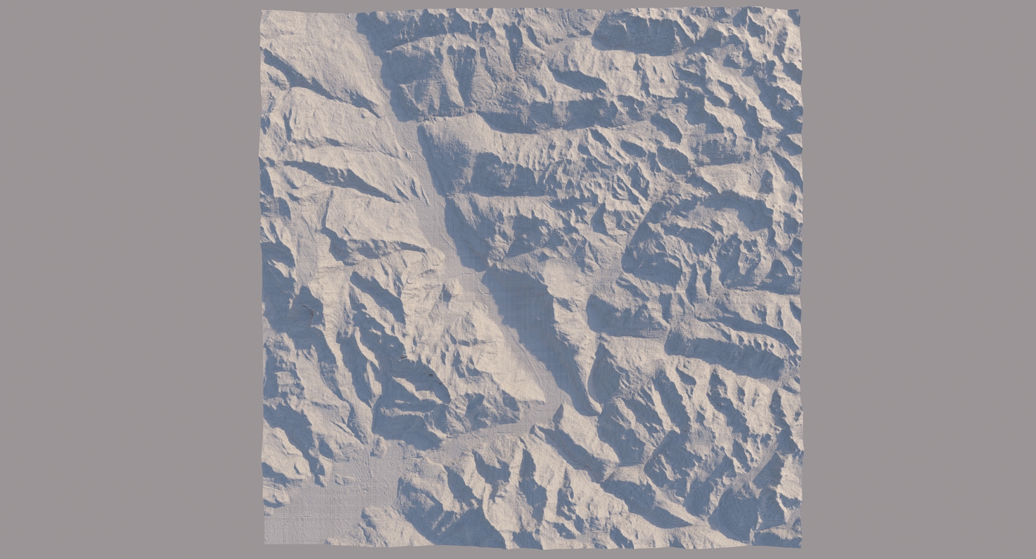 3d alps landscape terrain