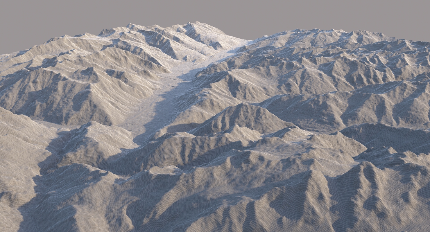 3d alps landscape terrain