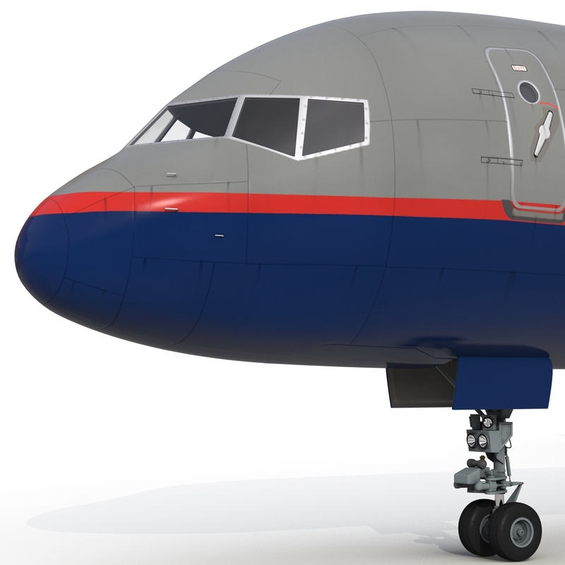 3d model of boeing 757-200f united airlines